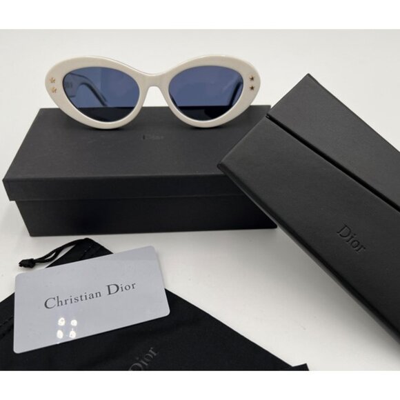 Dior | Accessories | Nwtchristian Dior Pacific Bu Whitenavy Signature ...